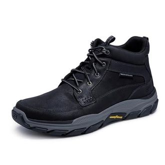 Skechers Homme RESPECTED Boswell Botte de randonnée, Noir, 39.5 EU