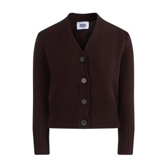 Alpha Studio Cardigan M Lunga - - Knitwear - Damen - Braun - S