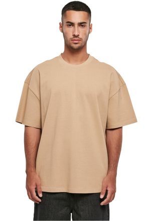 Build Your Brand Herren T-Shirt Ultra Heavy Cotton Box Tee, Basic T-Shirt f&uuml;r M&auml;nner, Oversized Fit, Unionbeige, XXL