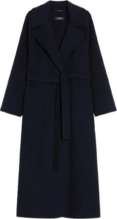 Max Mara Knielanger Mantel - Blau