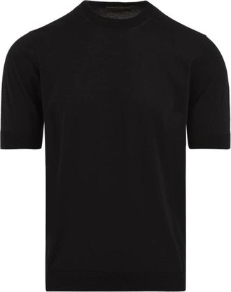 FILIPPO DE LAURENTIIS Homme, Pulls, Noir, Taille: 2XL T-Shirt Col Rond en Coton