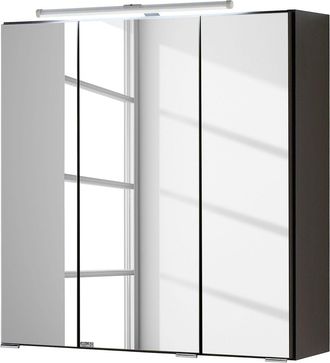 Casa home24 Spiegelschrank 60cm Grau/Graphit