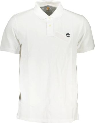 Timberland Homme, Tops, Blanc, Taille: XL Polo Manches Courtes Blanc