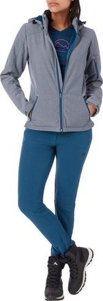 McKinley Softshelljacke Tura II Damen-Jacke anthrazit/blau