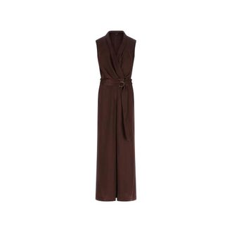 Marciano Iva Overlap SS Jumpsuit - - Jumpsuits & Playsuits - Damen - Braun - S