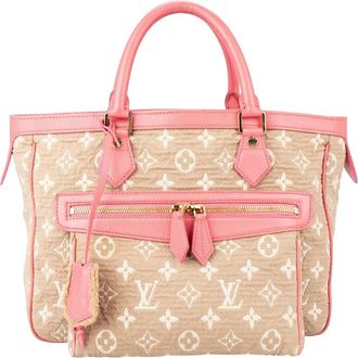 Louis Vuitton Crossbody Bags - Louis Vuitton Denim Monogram Cabas Sabbia MM Handb - Gr. unisize - in Bunt - für Damen