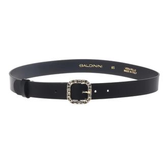 Baldinini Femme, Accessoires, Noir, Taille: 95 CM Leather Belt