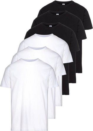 Fruit Of The Loom T-Shirt, sechs Stück in unterschiedlicher Farbkomination (Packung, 6-tlg., 6er-Pack) mit Rundhalsausschnitt