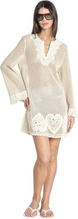 Sea NY Femme, Robes, Beige, Taille: 42 FR Madelyn Crochet Tunic