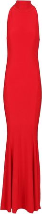 Norma Kamali Robe Au Genou - Rouge