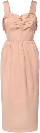 Chlo&eacute; Femme, Robes, Rose, Taille: 40 FR Robe Midi Ajust&eacute;e Sans Manches en Taffetas Technique