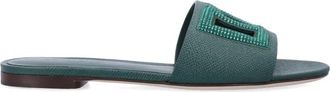 Dolce & Gabbana Femme, Chaussures, Vert, Taille: 37 EU Ciabatta Flat