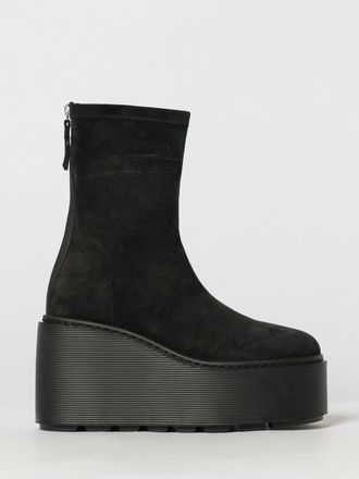 Vic Mati&eacute; Bottines &agrave; talon compens&eacute; et plateforme en daim &agrave; bout rond