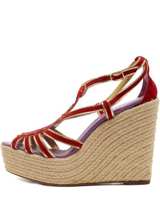 Hermès espadrilles à talon compensé 13 mm - Rouge