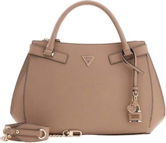 Guess sac &agrave; main sac &agrave; &eacute;paule bandouli&egrave;re Serenova Girlfriend Satchel Pale Mocha marron clair