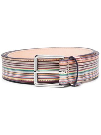 Paul Smith Gestreifter G&uuml;rtel - Nude