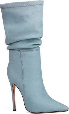 Generic Chaussures d&eacute;t&eacute; tendance pliss&eacute;es &agrave; bout pointu pour femme - Style d&eacute;contract&eacute; - Pour lhiver, bleu clair, 39.5 EU