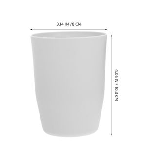 Amosfun 10 St&uuml;ck Wiederverwendbare Mundsp&uuml;lbecher aus Robustem PP Runde Zahnb&uuml;rstenhalter f&uuml;r Badezimmer Leicht und Platzsparend Gr&uuml;n und Grau