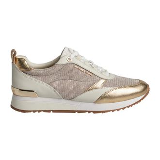 Michael Kors Luxuri&ouml;se Low-Cut Sneakers mit Kettenmasche - - Shoes - Damen - Beige - 35 EU