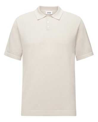 Drykorn Unifarbenes Strick-Poloshirt aus Baumwolle, Regular Fit in