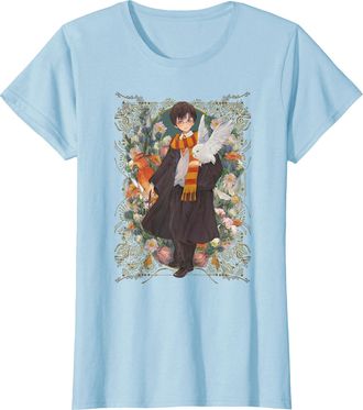 Harry Potter Harry and Hedwig Botanical T-Shirt