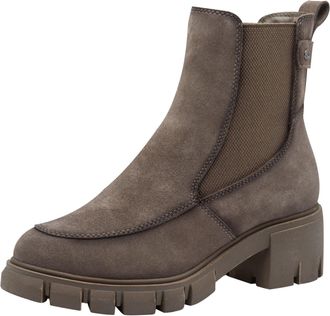 Tamaris Damen Stiefel Leder beige 37