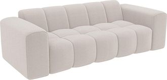 Vente-Unique 3-Sitzer-Sofa aus Chenille-Stoff - Beige - CALESO