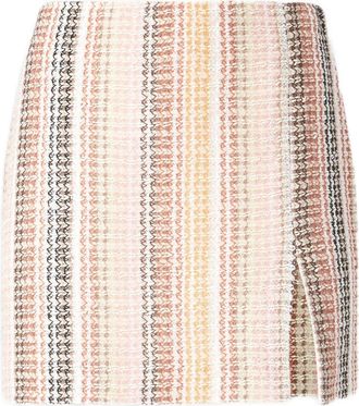 Missoni minijupe à rayures - Tons neutres