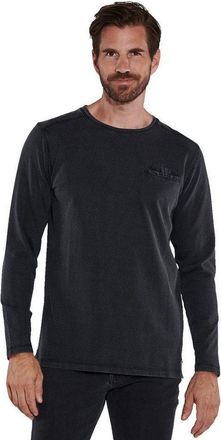 Engbers Langarmshirt engbers Herren Langarm-Shirt uni, Schwarz