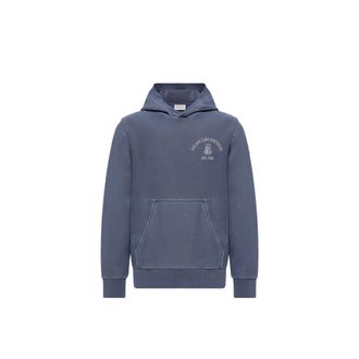 Moncler Moncler Rowing Logo Cotton Hoodie, Men, Blue, Size: 3xl