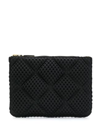 Comme Des Gar&ccedil;ons Gesteppte Fat Tourtoise Clutch - Schwarz