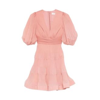 Zimmermann Femme, Robes, Rose, Taille: 36 FR Pleated Mini Dress