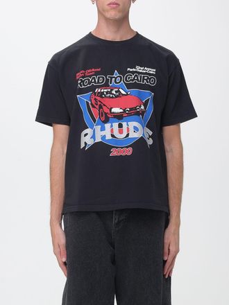 Rhude T-shirt Road To Cairo en coton &agrave; imprim&eacute; graphique et col ras-du-cou
