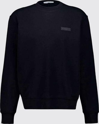 Givenchy Sweatshirt d&eacute;contract&eacute; en coton &agrave; col rond avec logo ton sur ton