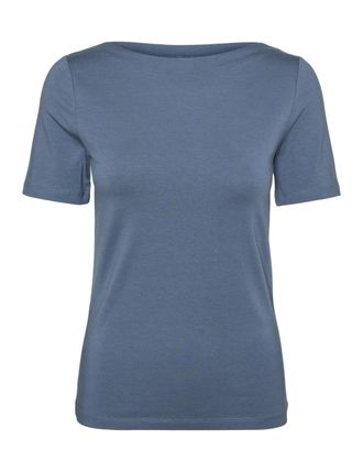 Vero Moda Damen VMPANDA MODAL S/S NOOS Top, China Blue,L