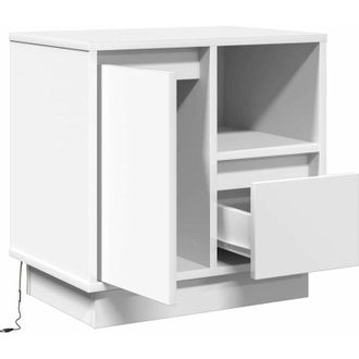 vidaXL Nachttisch mit Schubladen Wei&szlig; 50 x 34,5 x 50 cm Holzwerkstoff Vidaxl