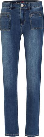 Buena Vista Stella Zip Straight Stretch Denim in Dark Used (DE/NL/SE/PL, Alphanumerisch, XS, Blau)