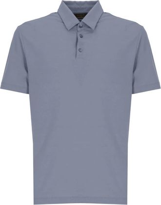 Zanone Homme, Tops, Bleu, Taille: 2XL Polo Chemises