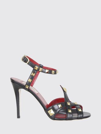 Valentino Garavani Sandales &agrave; talon haut Studdy en cuir avec clous