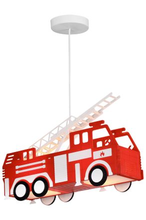 Globo Lighting Kinderh&auml;ngeleuchte Kita, Mehrfarbig, Metall, Kunststoff, Auto,Auto, 13.5x120x43 cm, Lampen & Leuchten, Innenbeleuchtung, Leuchten nach R&auml;umen, Babyzim