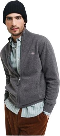 GANT Homme, Pulls, Gris, Taille: M Zipped Cardigan