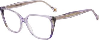 Carolina Herrera Femme, Accessoires, Violet, Taille: 55 MM Lunettes de vue
