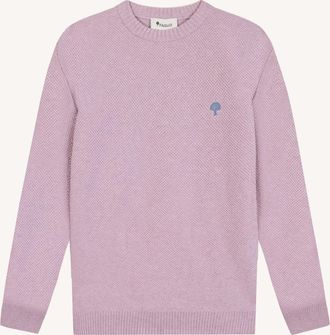 Faguo Pull rose gris&eacute; coton - OPALE