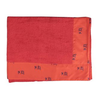 Kiton unisex, Accessoires, Rouge, Taille: ONE Size Serviette de plage classique unie