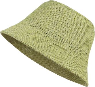 styleBREAKER Hut Fischerhut aus Papierstroh - Knautschhut