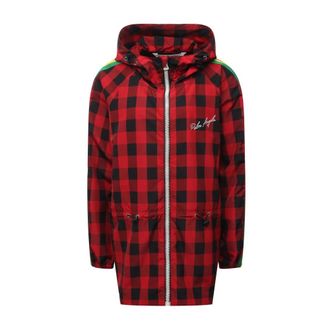 Palm Angels Rote Windbreaker Jacke Stilvoll Bequem - - Jackets - Herren - Rot - M