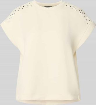 Zero Strickshirt mit Viskose-Anteil und Nietenbesatz