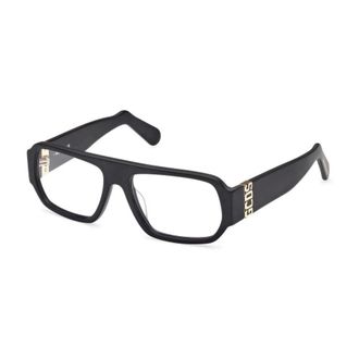 GCDS Gcds, Homme, Accessoires, Noir, Taille: 55 MM Lunettes de Soleil G&eacute;om&eacute;triques Modernes