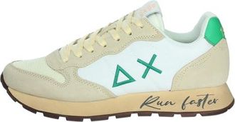 Sun 68 Homme Tom Vintage Shoe, 88 Bianco Panna/Verde Prato, 42 EU