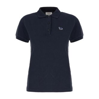 Maison Kitsun&eacute; Femme, Tops, Bleu, Taille: 42 FR Classic Polo